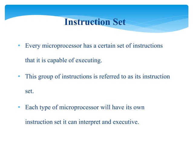 Basic terms used in microprocessor | PPTX | Computing | Technology & Computing