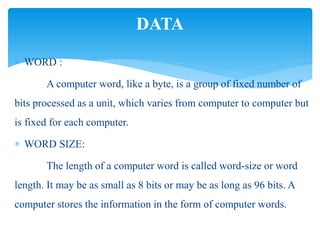 Basic terms used in microprocessor | PPTX | Computing | Technology ...