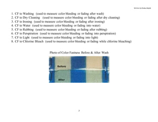 Basic Tests of Textile Fabric | PPT