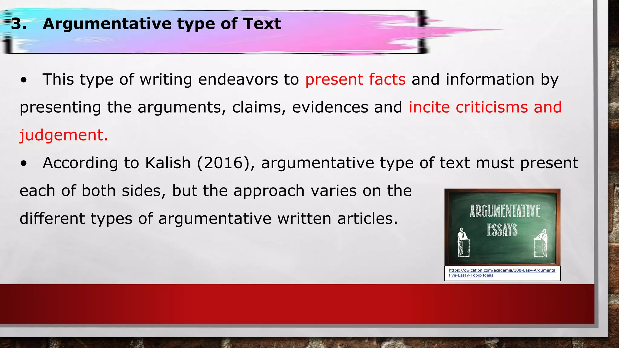 Basic text types and other text types as to purpose ppt | PDF