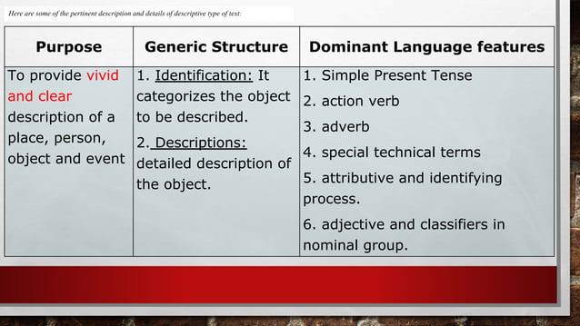 Basic text types and other text types as to purpose ppt | PDF