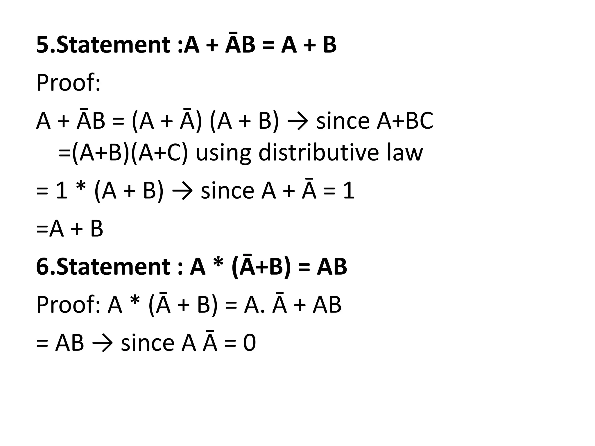 Basic theorems and properties of boolean algebra | PPTX