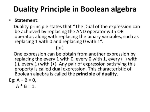 Basic theorems and properties of boolean algebra | PPTX