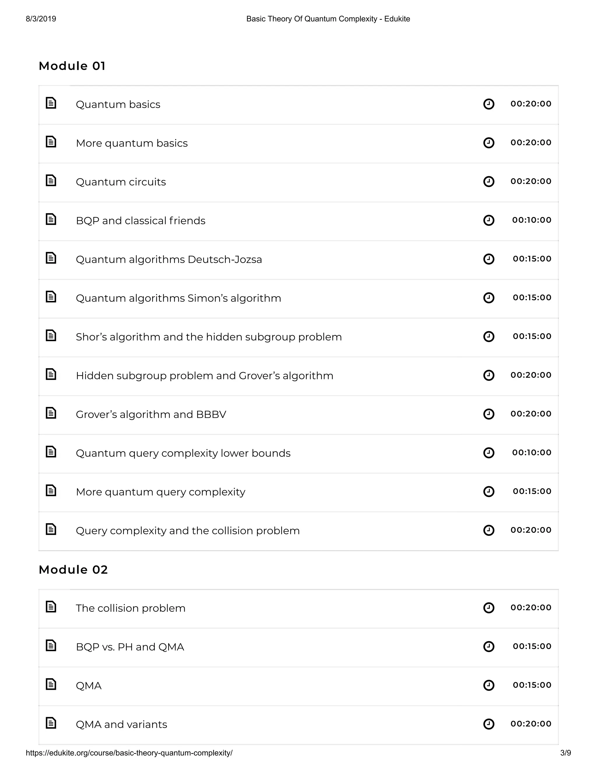 Basic Theory Of Quantum Complexity - Edukite | PDF