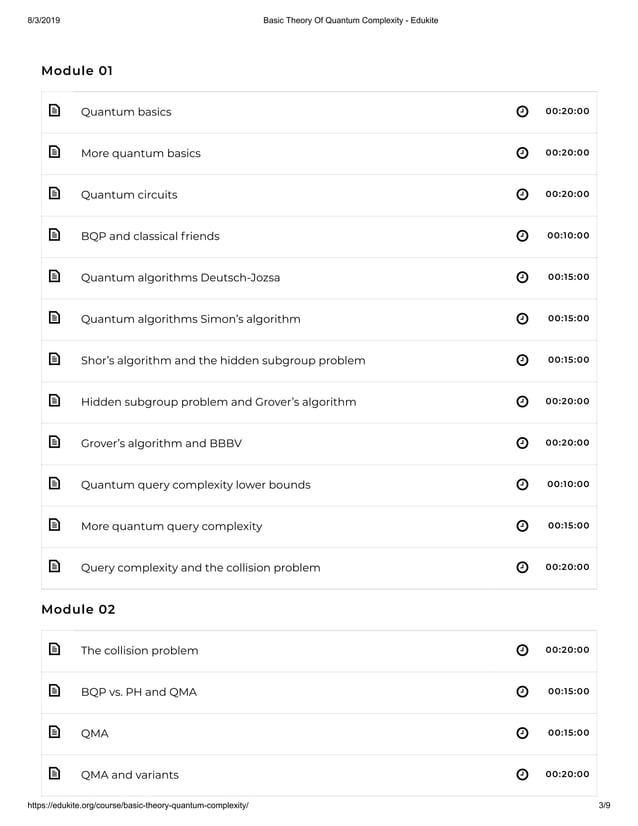 Basic Theory Of Quantum Complexity - Edukite | PDF