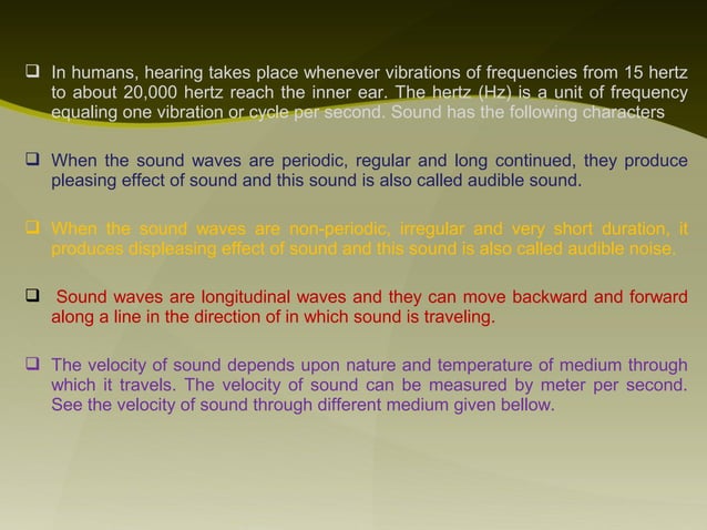 Basic theory of sound | PPT | Musical Instruments | Hobbies & Interests