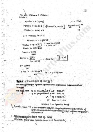 Basic Thermodynamics 1 Mechanical Engineering Handwritten classes Notes ...