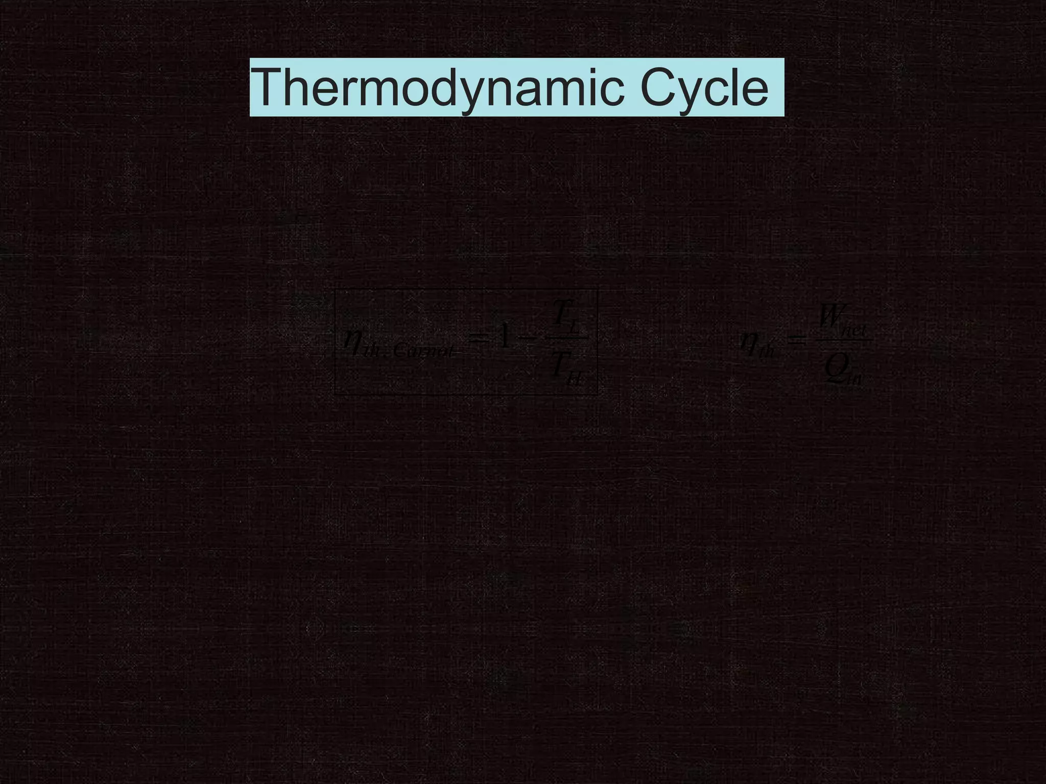 Basic thermodynamics cycle | PPTX