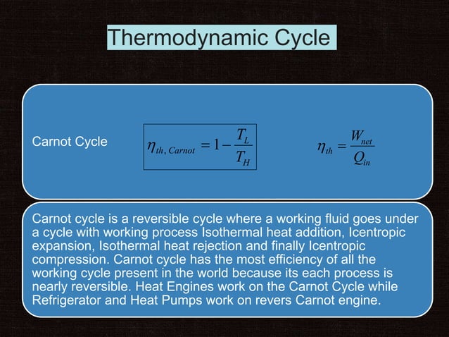 Basic thermodynamics cycle | PPT