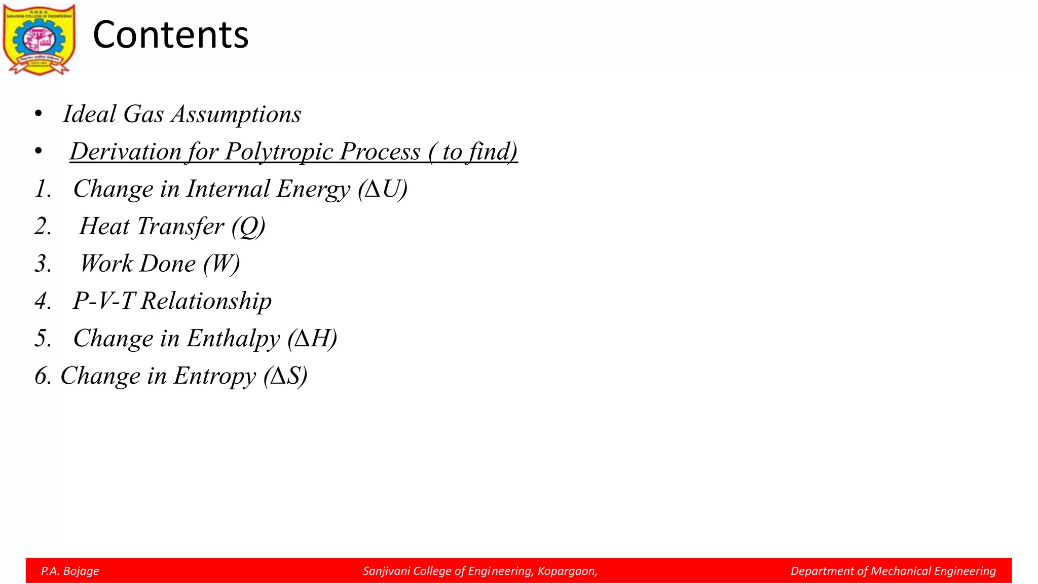 Basic Thermodynamics Unit 4 PPT by New Format - Adiabatic and ...