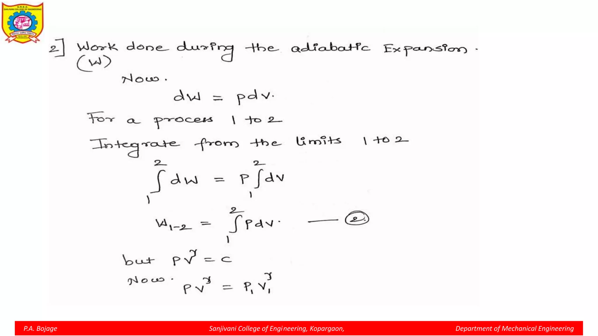 Basic Thermodynamics Unit 4 PPT by New Format - Adiabatic and ...