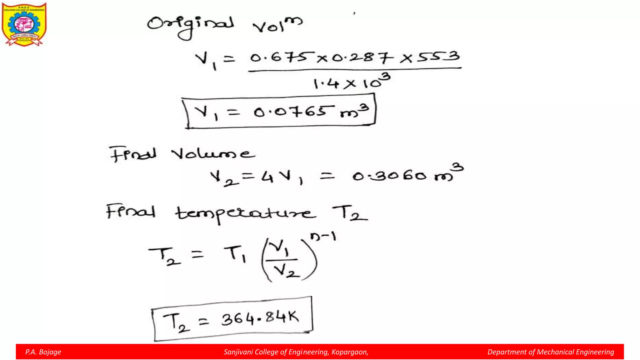 Basic Thermodynamics Unit 4 PPT by New Format - Numerical.pptx ...