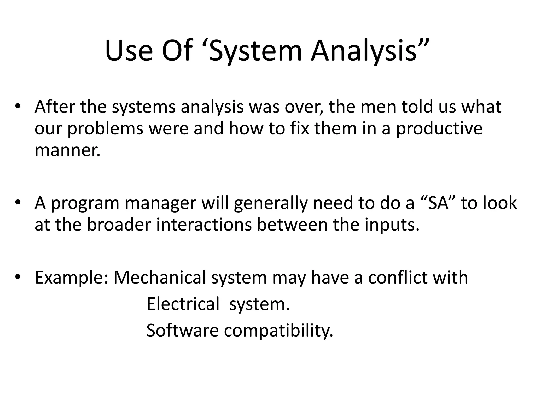 Basic things of system analysis | PPT