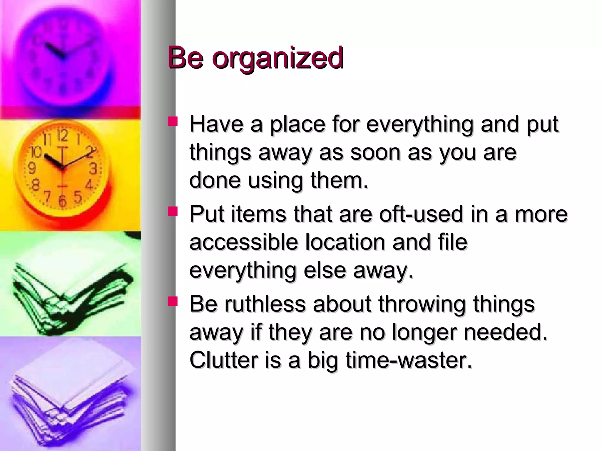 Basic time management_principles | PPT