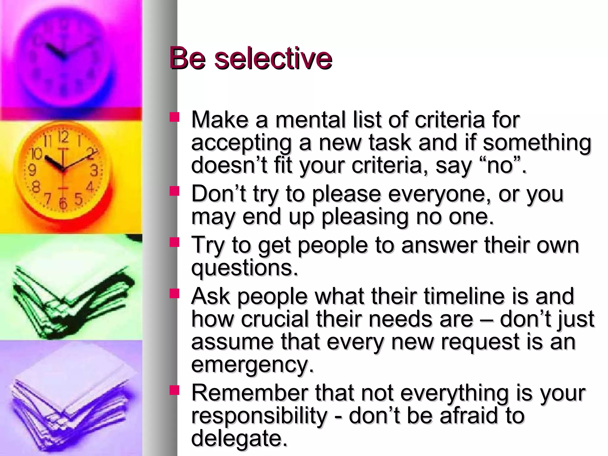 Basic time management_principles | PPT