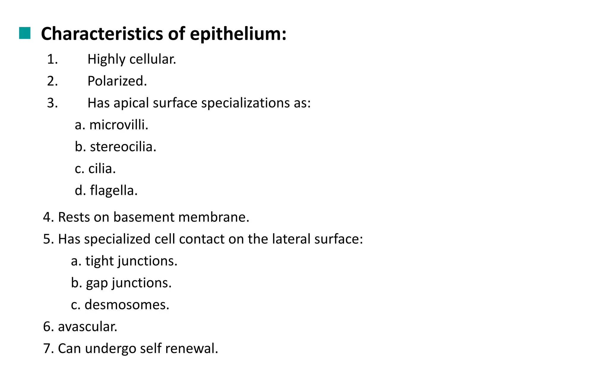 Basic tissue types 1( Epithelial tissue ) | PDF