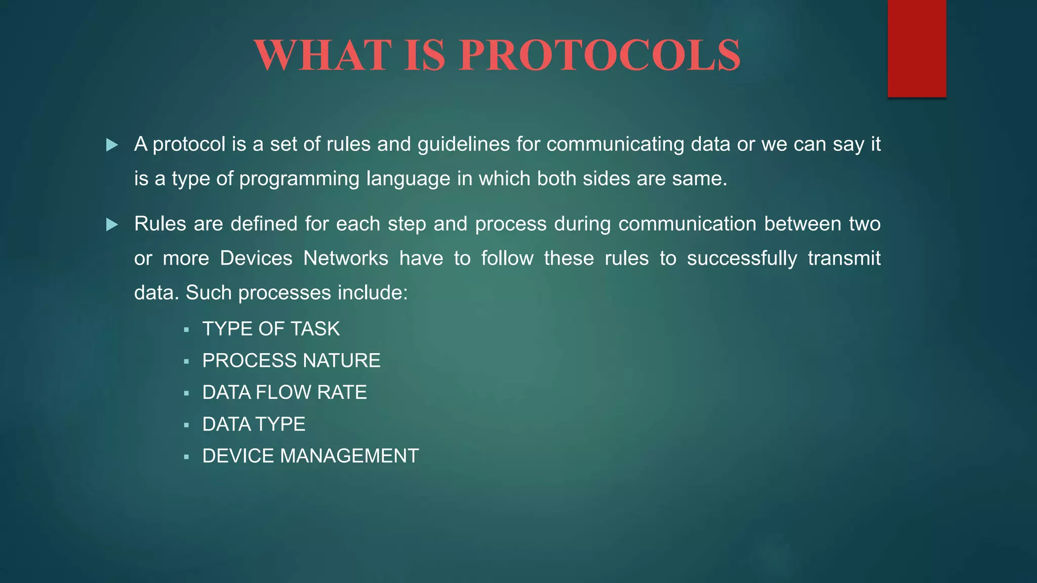 Basic to advance protocols | PPTX