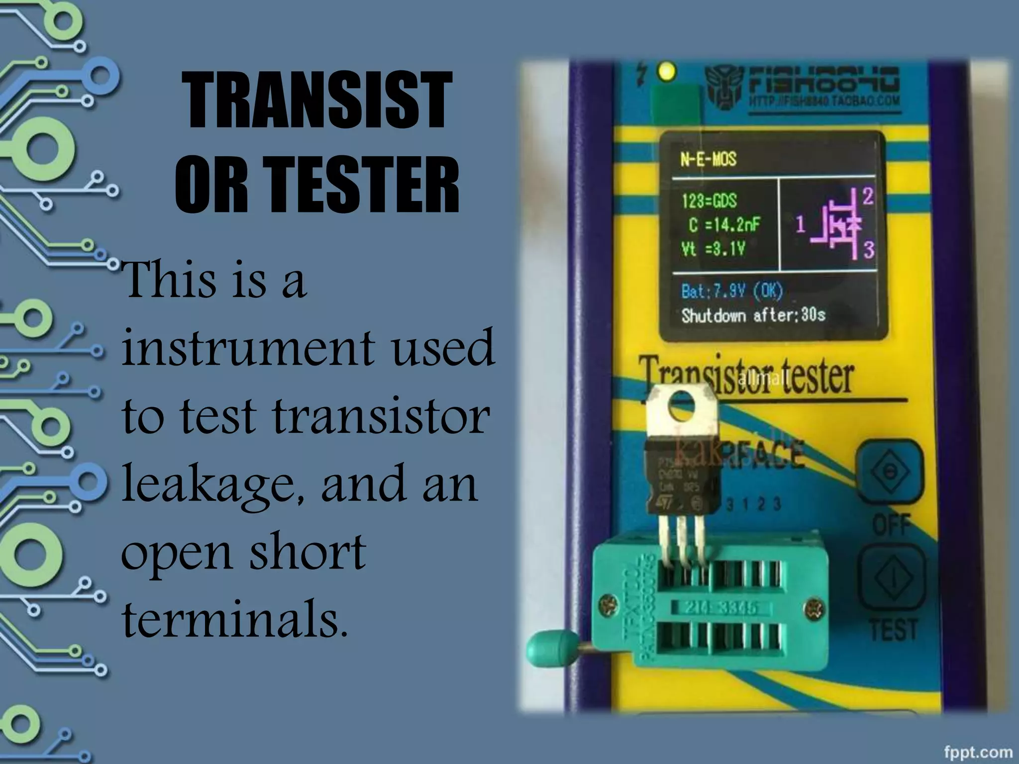 Basic tools and instruments in electronics | PPTX