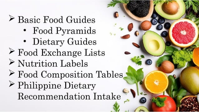 Basic_Tools_In_Nutrition: Food Pyrami, Dietary Guides.pptx