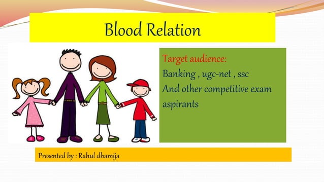 Basic to solve blood relation | PPTX