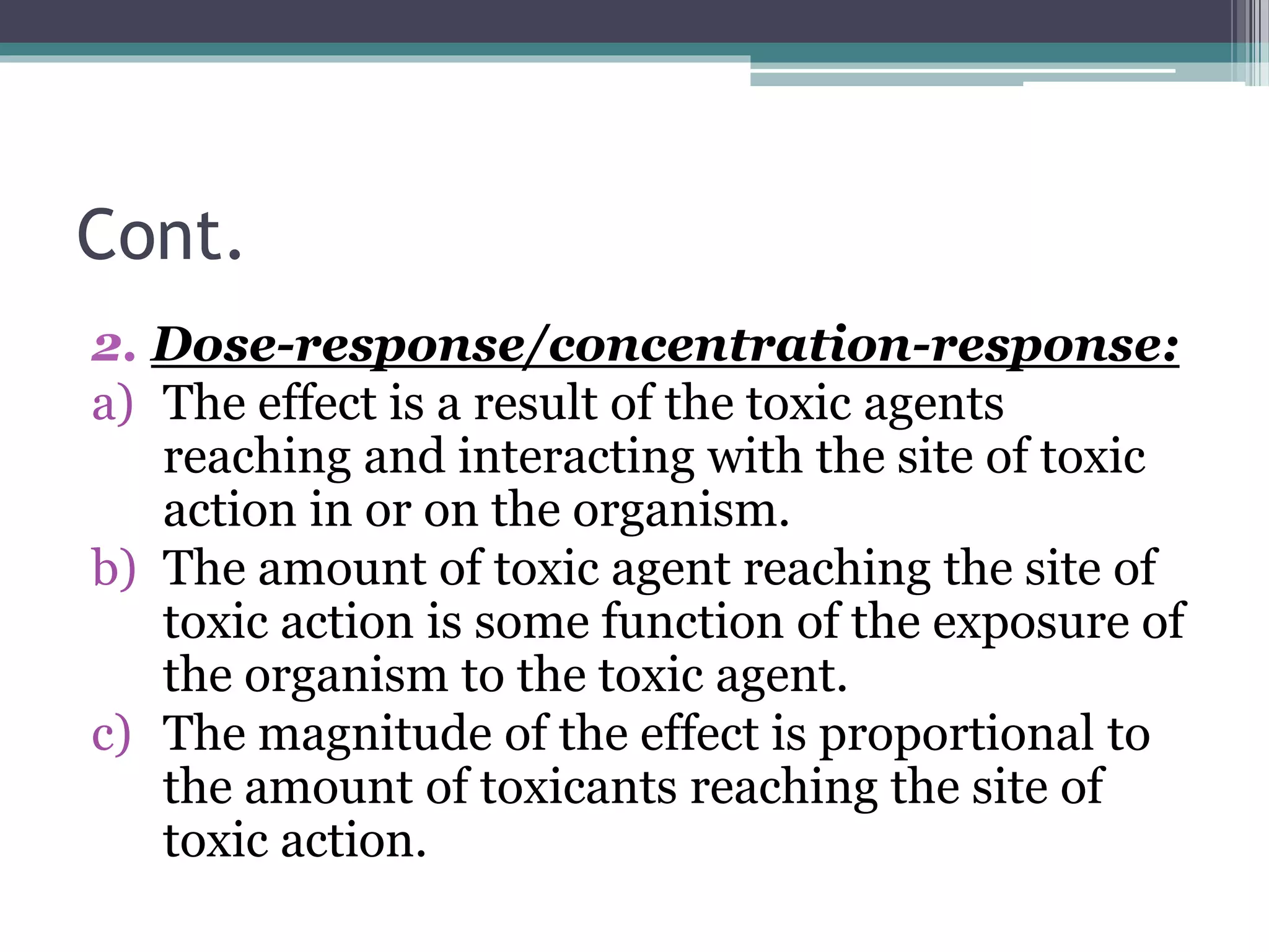 Basic toxicological principles | PPTX