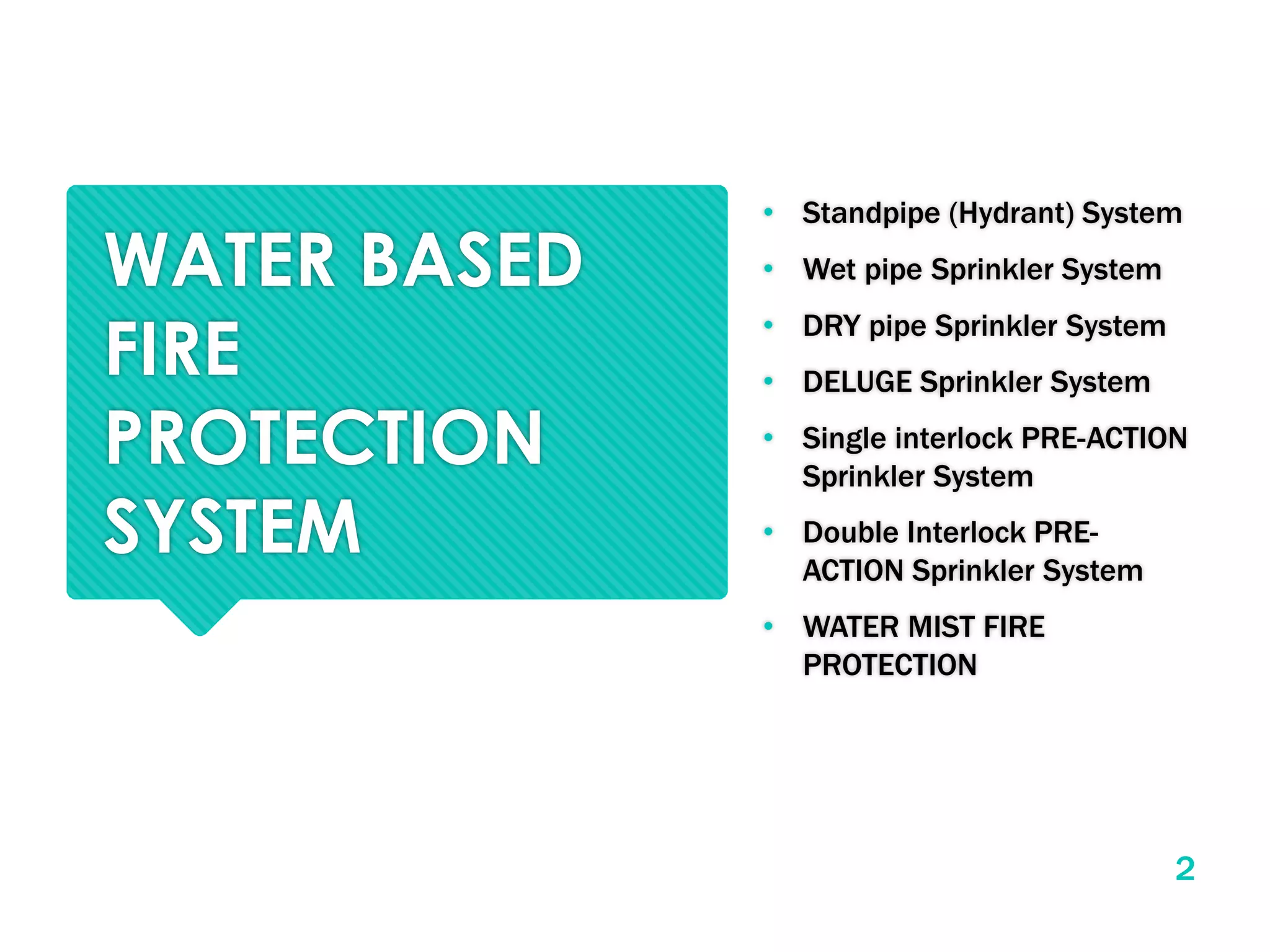 Basic training water based fire protection | PDF