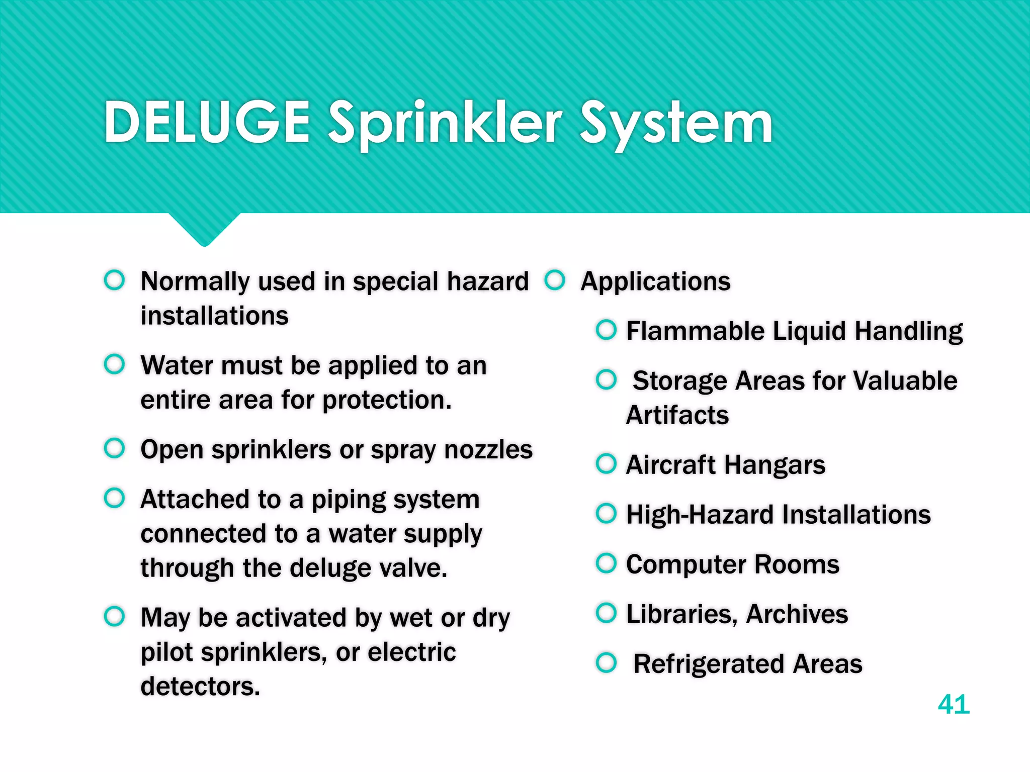 Basic training water based fire protection | PDF