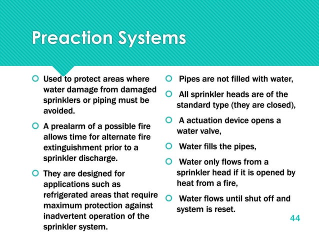 Basic training water based fire protection | PDF