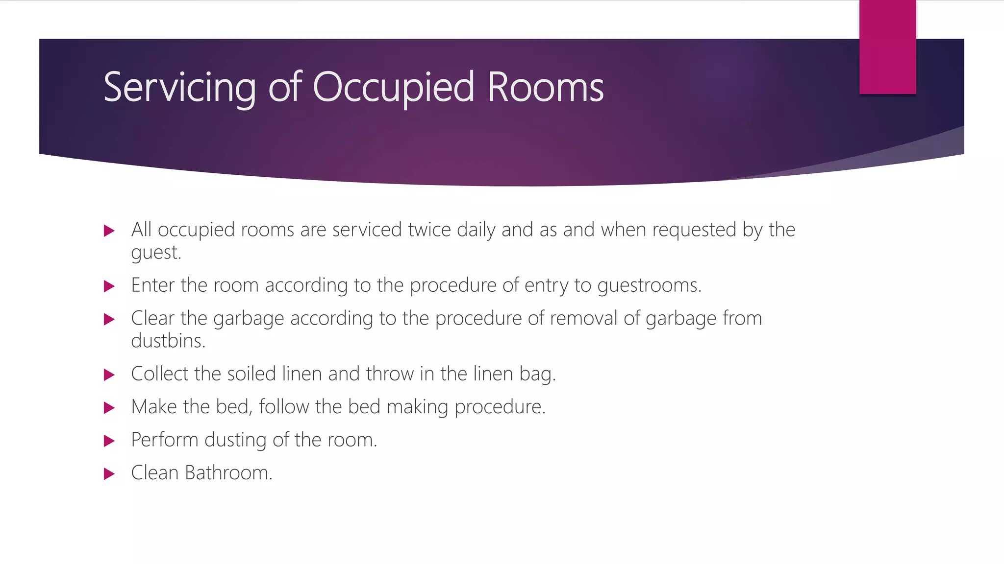 Basic training for housekeeping staff ppt | PPTX | Bath and Shower ...