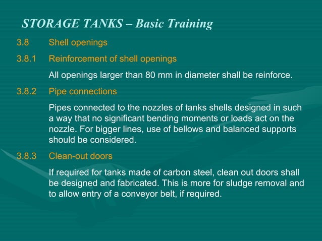 Basic Training Of Storage Tank.pdf | Science