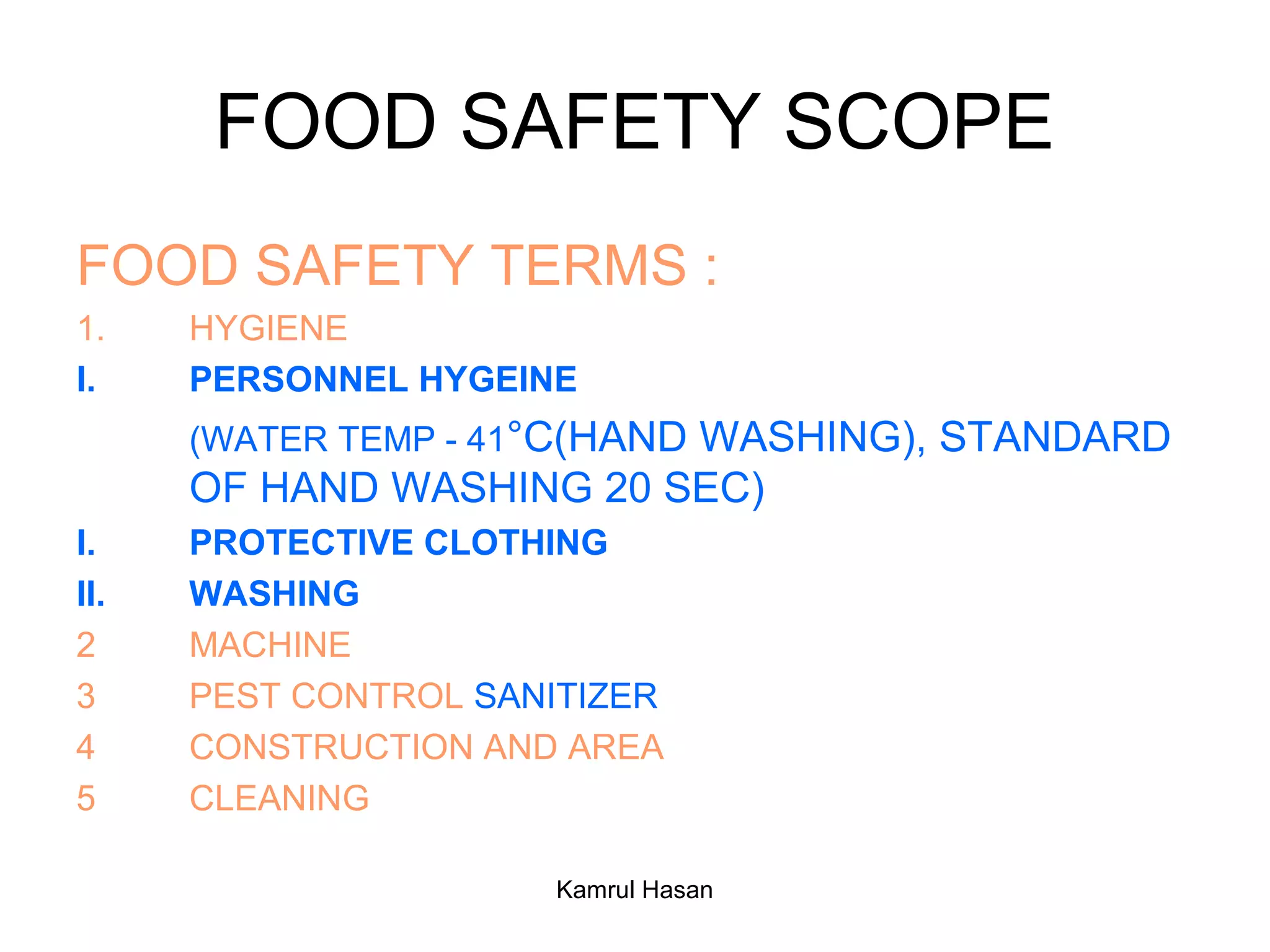 Basic training on food handling | PPT