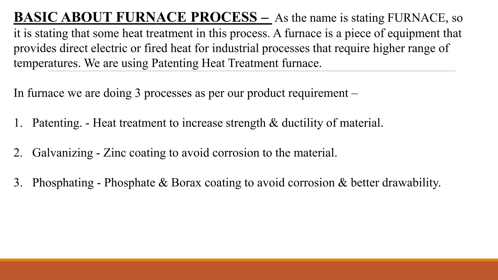 Basic Training on Furnace Process.pptx | Chemistry | Science