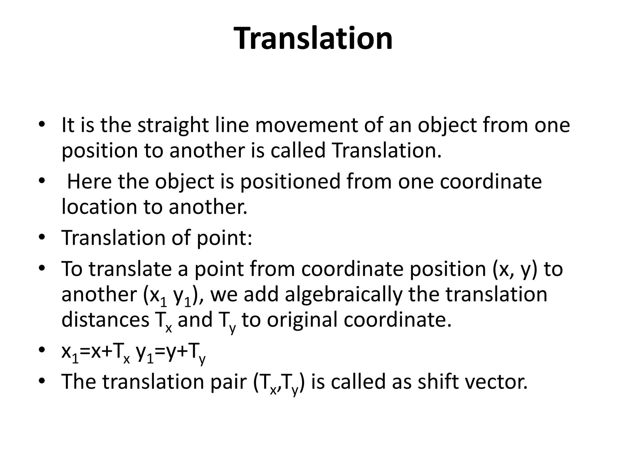 2D- Transformation | PPTX