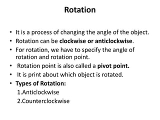 2D- Transformation | PPTX