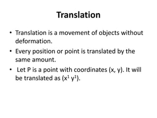 2D- Transformation | PPTX