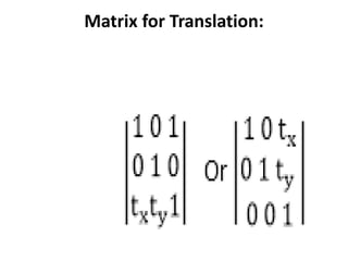 2D- Transformation | PPTX