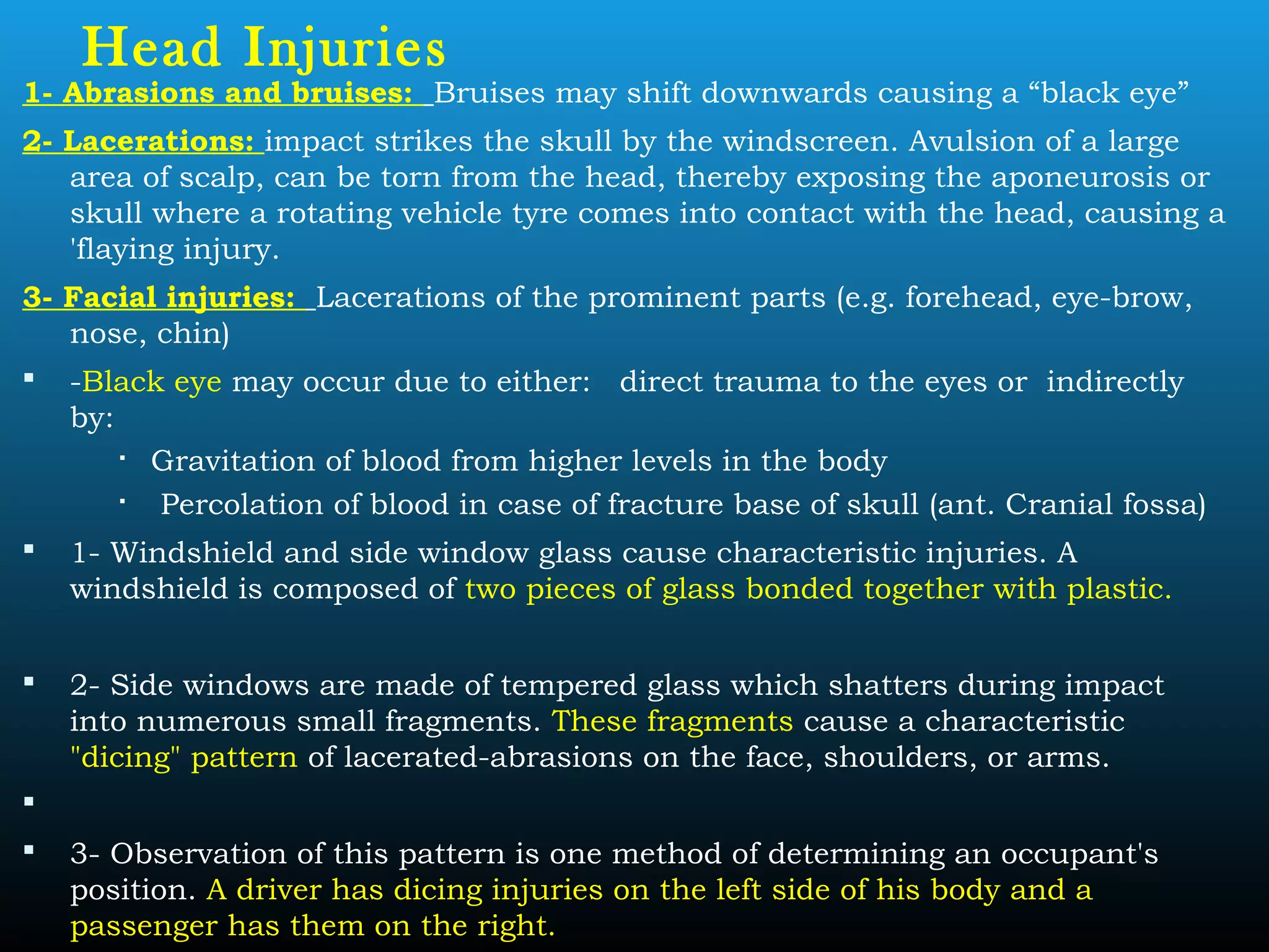 Transportation Injuries 1+2 | PPT