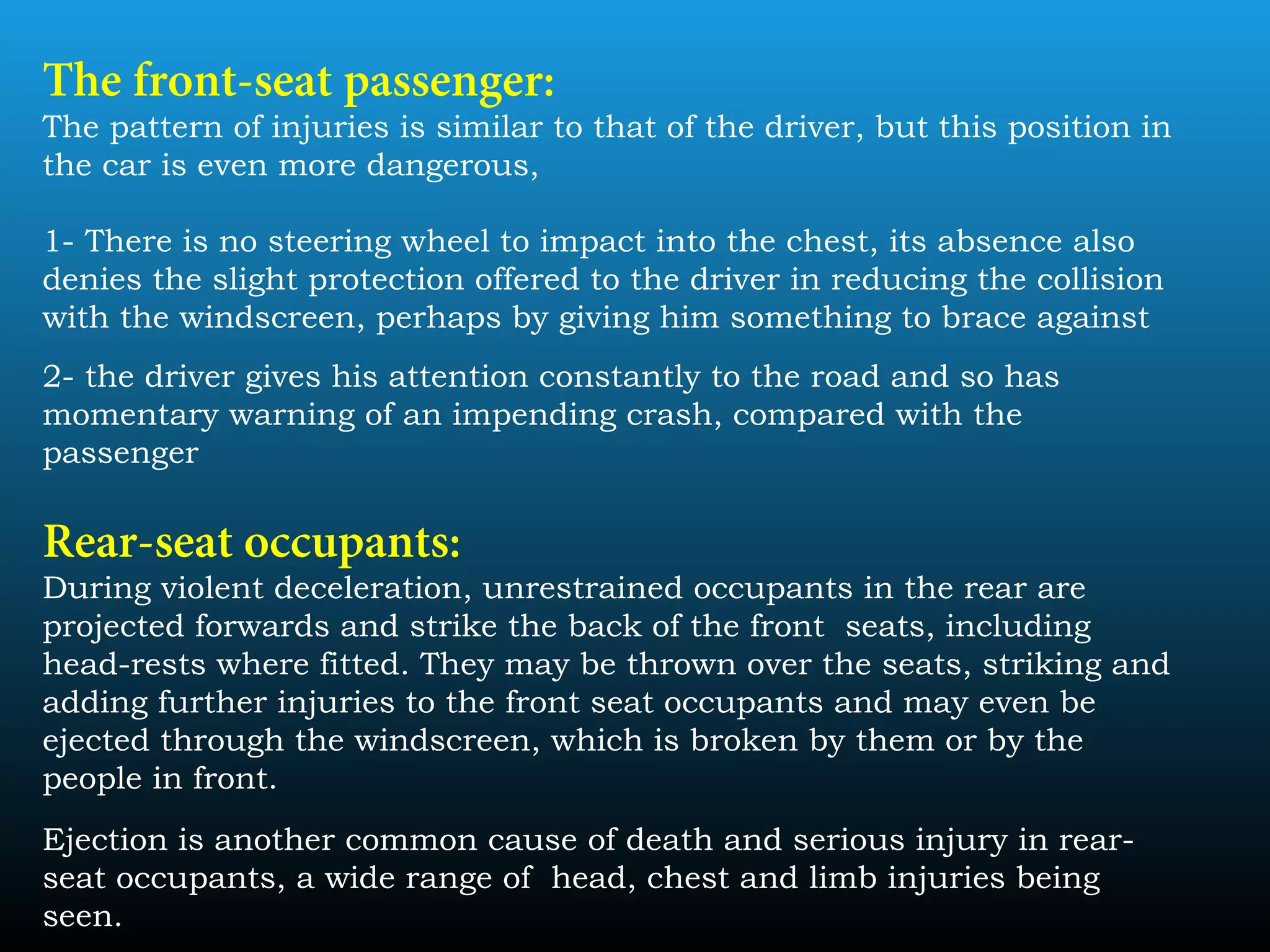 Transportation Injuries 1+2 | PPT