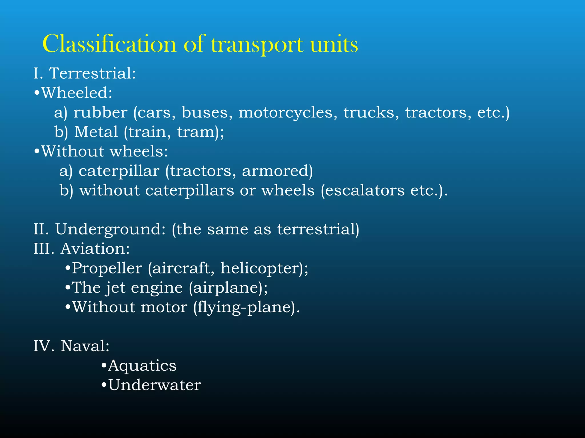 Transportation Injuries 1+2 | PPT