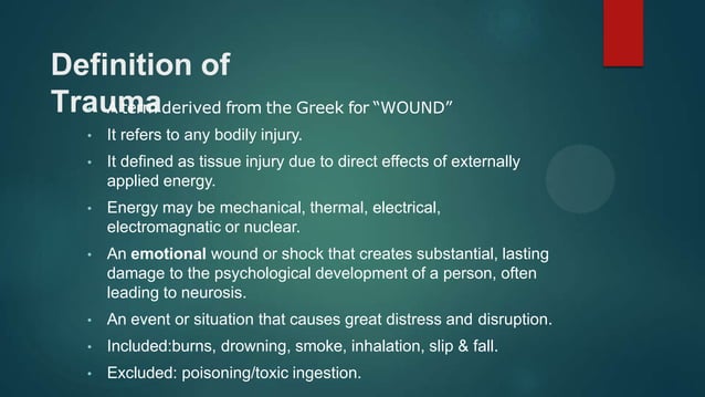 Basic trauma life support | PPTX | First Aid | Injuries