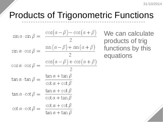 Basic trigonometry