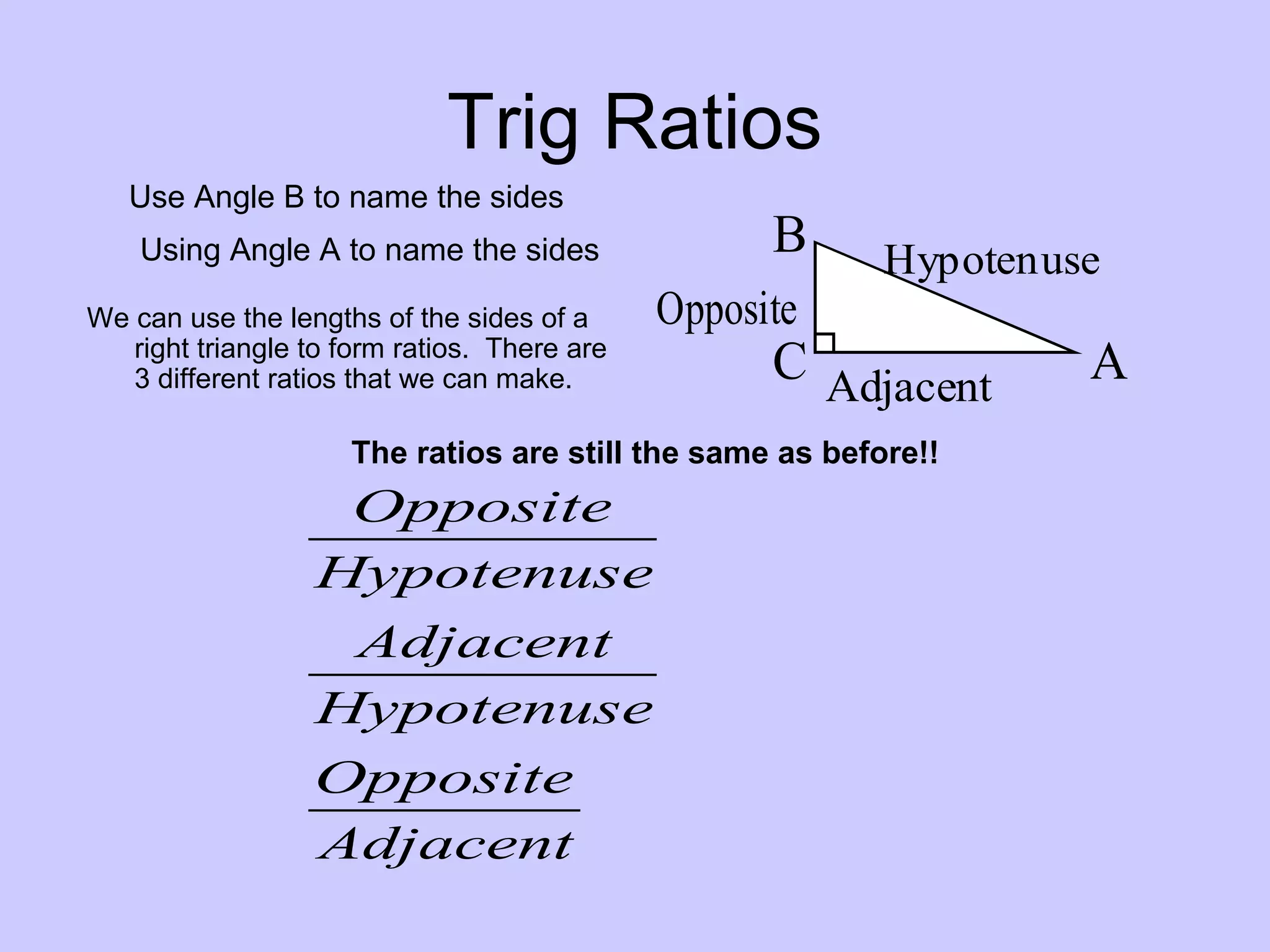 Basic trigonometry ideas | PPT