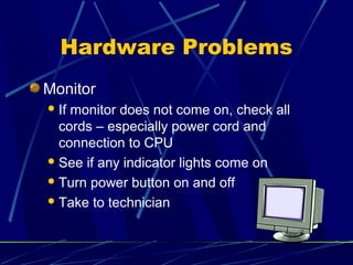 Basic troubleshooting | PPT