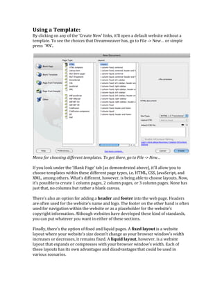 Basic tutorial dreamweaver_cs5 | PDF