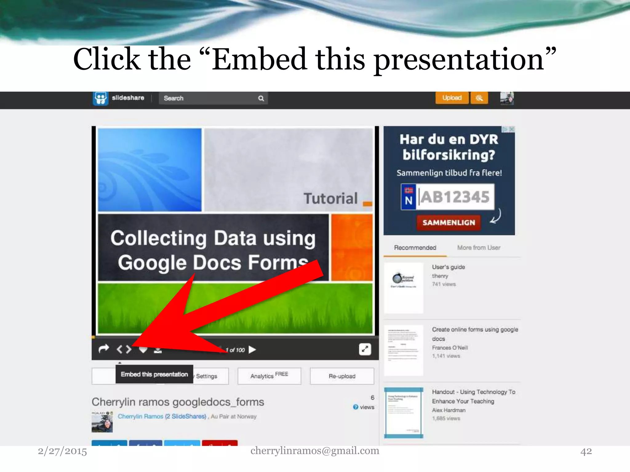 Basic tutorial how to use slideshare | PPT