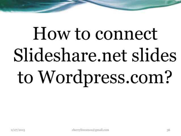 Basic tutorial how to use slideshare | PPT