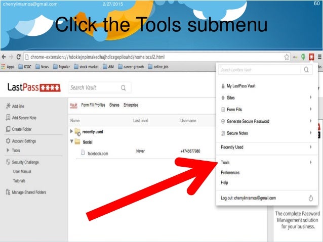 Basic tutorial on lastpass