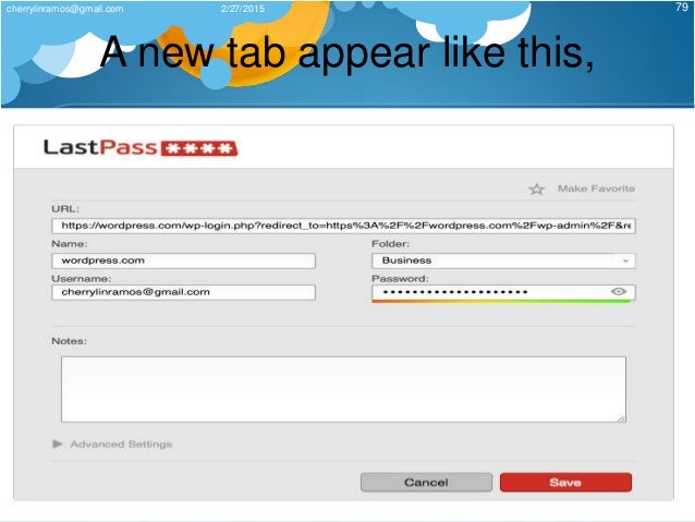 Basic tutorial on lastpass