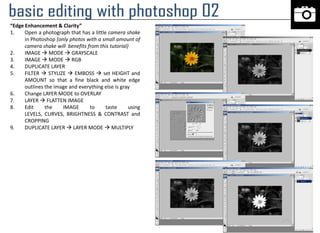 Principles of Design - Photoshopping Basics | PPTX