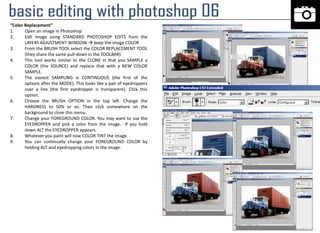 Principles of Design - Photoshopping Basics | PPTX